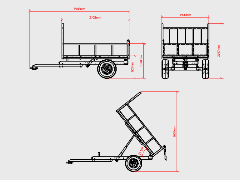 3.5 Ton Tipping Trailer - Tippers And Trailers Ltd